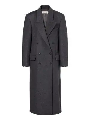 RÓHE Double-breasted Wool-blend Coat - Grey