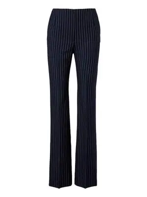 MUGLER Re/edit High-rise Straight Pants - Blue