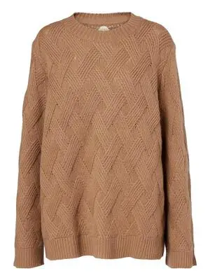 Jardin Des Orangers Oversized Wool And Cashmere Sweater - Beige