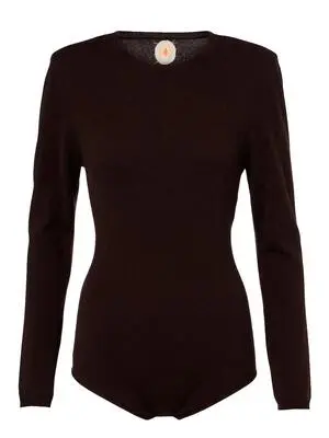 Jardin Des Orangers Wool And Cashmere Bodysuit - Brown