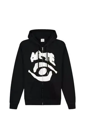 ARTE ANTWERP Eye Zip-up Hoodie - Black