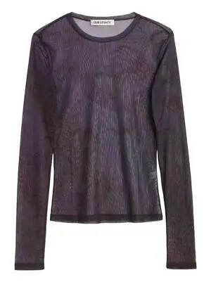 Our Legacy Printed Long-sleeve Top - Purple