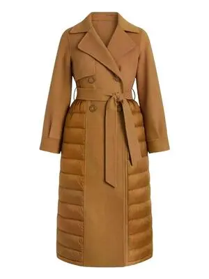 TWINSET Belted Double-breasted Coat - Brown