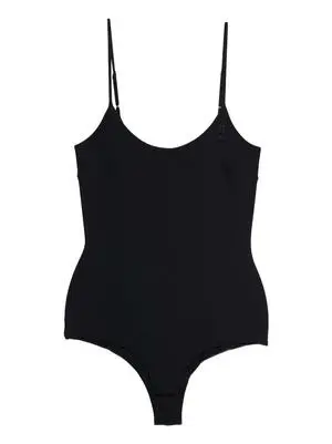 Patrizia Pepe Logo-print Bodysuit - Black