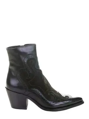 DUCANERO Pointed-toe Ankle Boots - Black