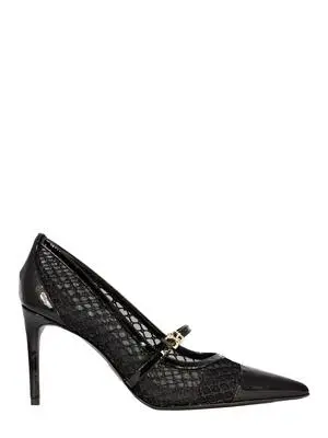 SERGIO LEVANTESI Mesh Strap Pumps - Black