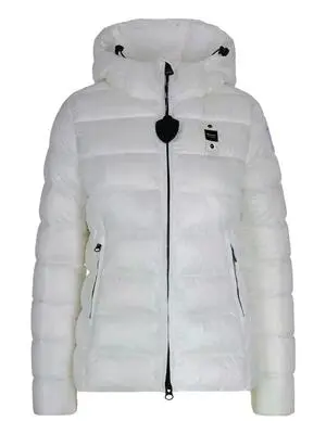 BLAUER. Padded Hooded Coat - White
