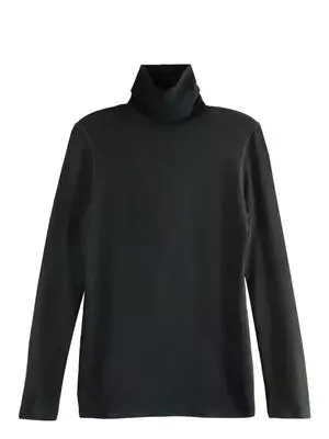 AMOMENTO Long-Sleeve Top Black