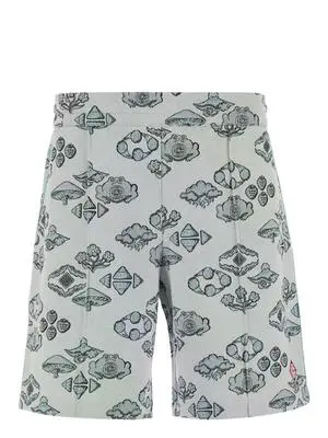 Casablanca Embroidered Jacquard Bermuda Shorts - Grey