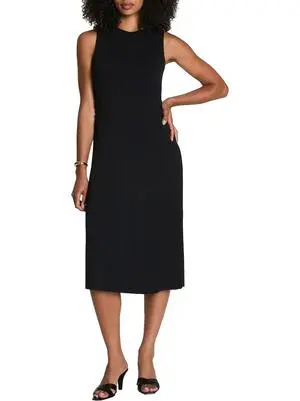 Spanx Ruched Sleek Jersey Tank Dress - Classic Black