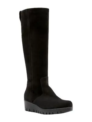 La Canadienne City Dry™ Waterproof Knee High Boots - Black Suede
