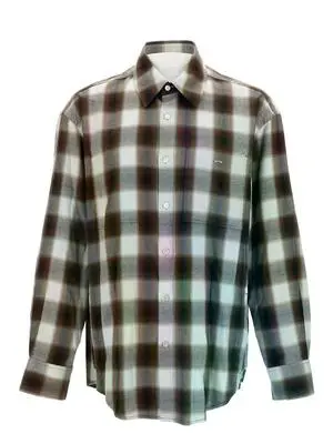 WOOYOUNGMI Checked Cotton Shirt - Green