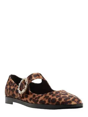 Aldo Arabella Mary Jane Flat - Black/gold Multi Calf Hair
