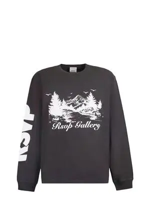 AGOLDE Graphic-print Sweatshirt - Black