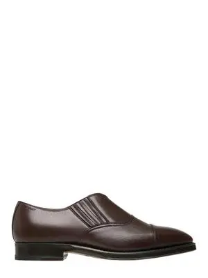 Bally Scribe Grained-leather Loafers - Brown