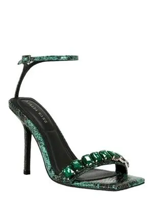 AZALEA WANG Periis Ankle Strap Sandals - Green