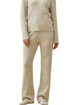 KIP Merino Cashmere Lounge Pants - Champagne