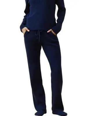 KIP Merino Cashmere Lounge Pants - Midnight Blue