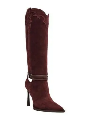 Steve Madden Kyndall Tall Boots - Rust Suede