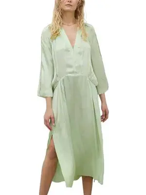 Day Birger Et Mikkelsen Tess V-neck Midi Dress - Green