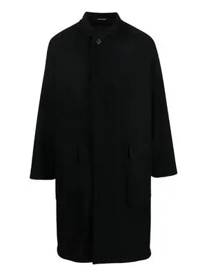 Tagliatore Loyds Buttoned Coat - Black