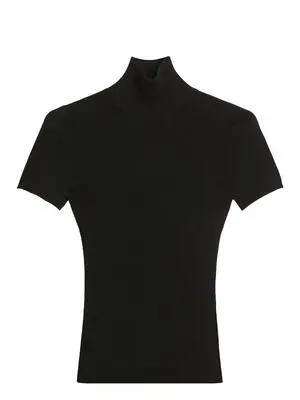 MAX MARA High Neck Wool Knit Sweater