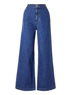 TWP High-rise Wide-leg Jeans - Blue