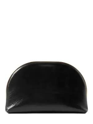 THE ROW Sylvia Leather Clutch - Black