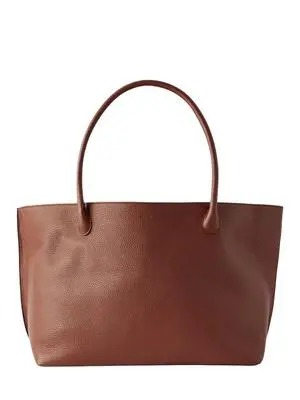 Lié Studio The Eva Weekend Textured-leather Tote - Brown