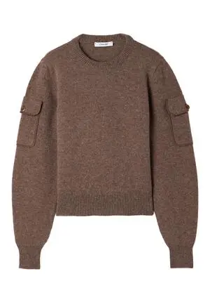LEMAIRE Wool Knit Sweater - Brown