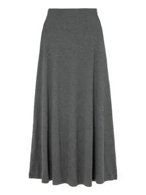 Balenciaga Wool Maxi Skirt - Gray