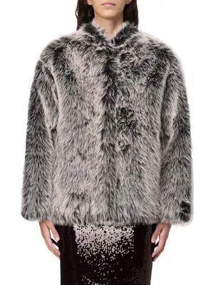 Patrizia Pepe Fur Coat - Beige
