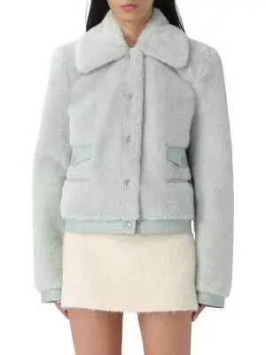 Patrizia Pepe Fur Coat - Grey