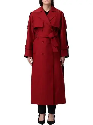 Patrizia Pepe Belted Trench Coat Red