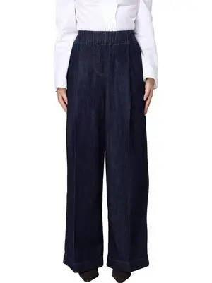 SEMICOUTURE Wide Leg Jeans - Denim