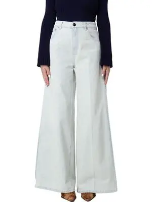 SEMICOUTURE Wide Leg Jeans - Blue
