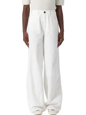 SEMICOUTURE Wide Leg Jeans - White