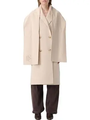 Liu Jo Double-breasted Coat - Cream