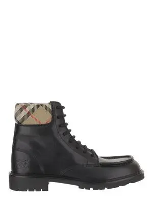 Burberry Lace-up Boots - Black