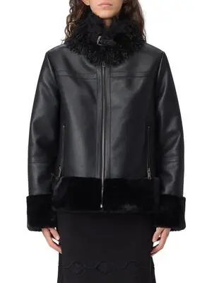 TWINSET Fur Coat - Black