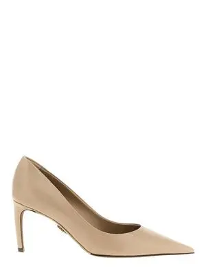 Dolce & Gabbana Pointed Toe Stiletto Pumps - Beige
