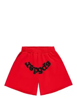 SP5DER Og Studded Sweatshort - Red