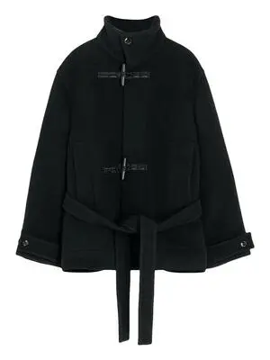 LEMAIRE Short Duffle Coat - Black