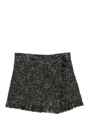 MSGM Fringed Shorts - Black
