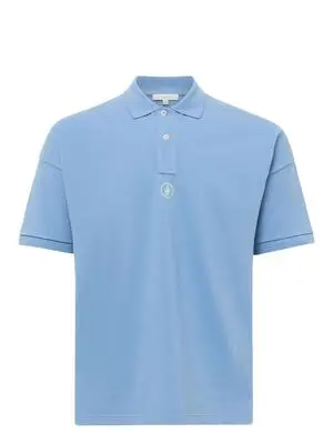 JW Anderson Short-sleeve Polo Shirt With Logo - Blue
