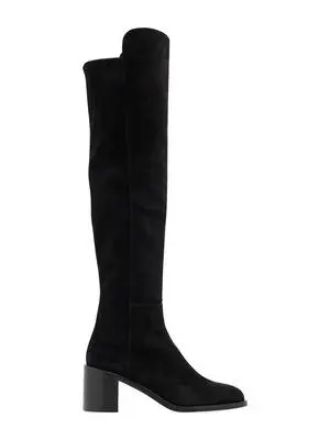 STUART WEITZMAN Finn Suede Knee Boots - Black