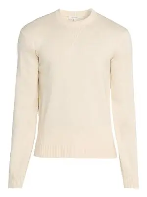 JW Anderson Crewneck Wool-blend Knit Pullover - Ecru