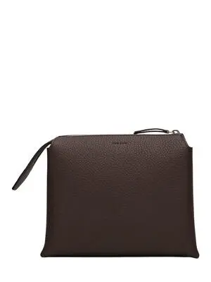 THE ROW Nu Mini Twin Crossbody Bag Deep Brown