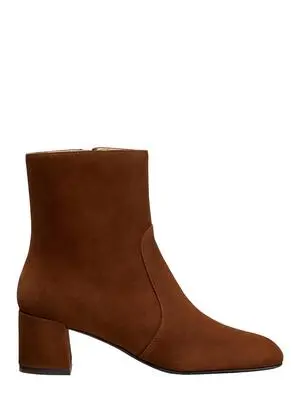 STUART WEITZMAN Maeva Booties - Deep Coffee