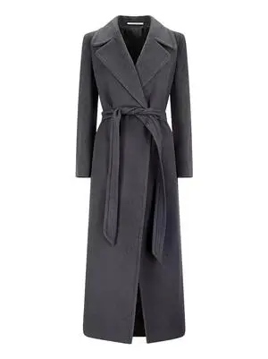 Tagliatore Molly Belted Coat - Grey